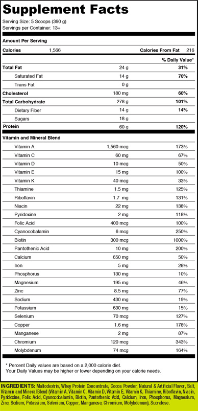 HULK MASS GAINER 12 lbs | Supplement Factory